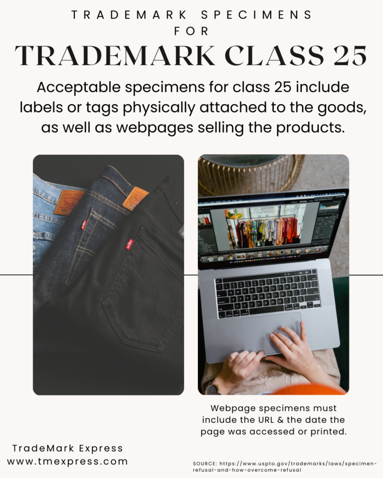 Trademark Class 25, Clothing